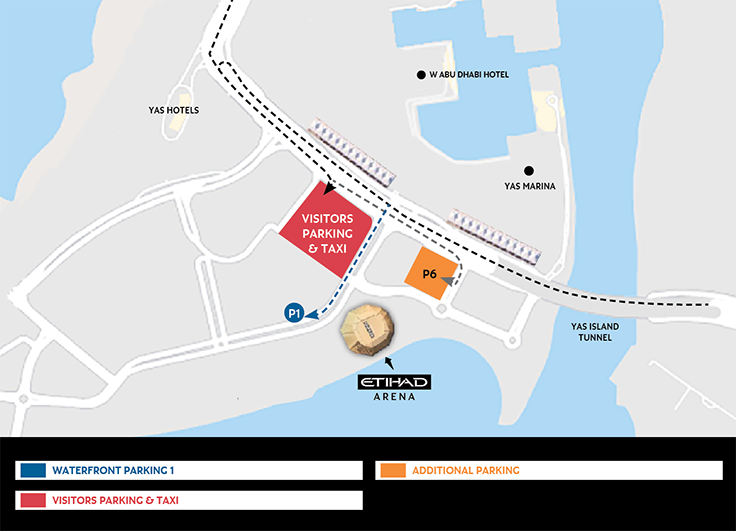 How to find us |Etihad Arena|Yas Bay|Yas Island|Abu Dhabi