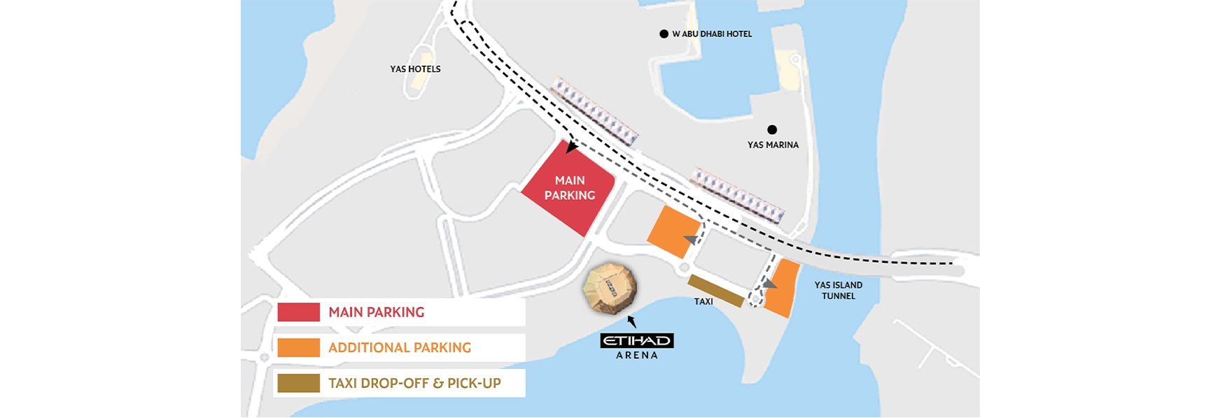 How to find us |Etihad Arena|Yas Bay|Yas Island|Abu Dhabi